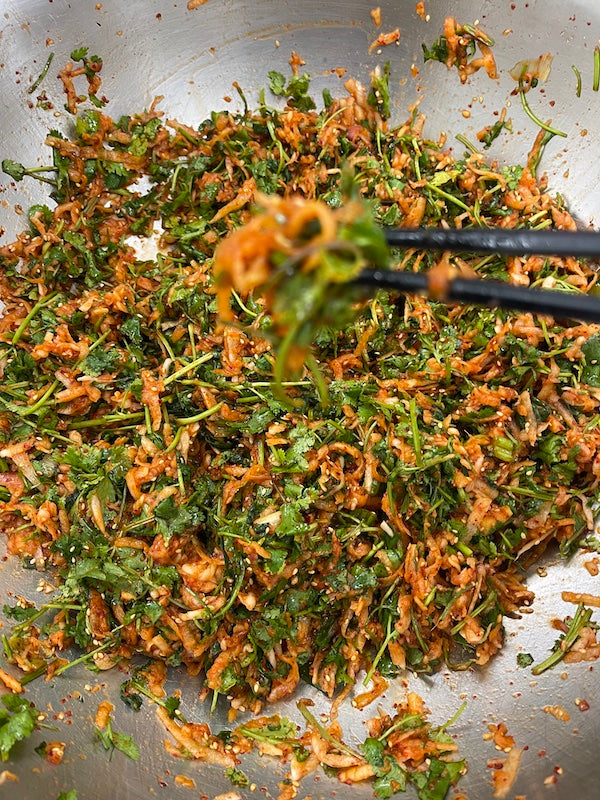 Gosu (Cilantro) Kimchi (Vegan and Gluten Free) – Kream Kimchi